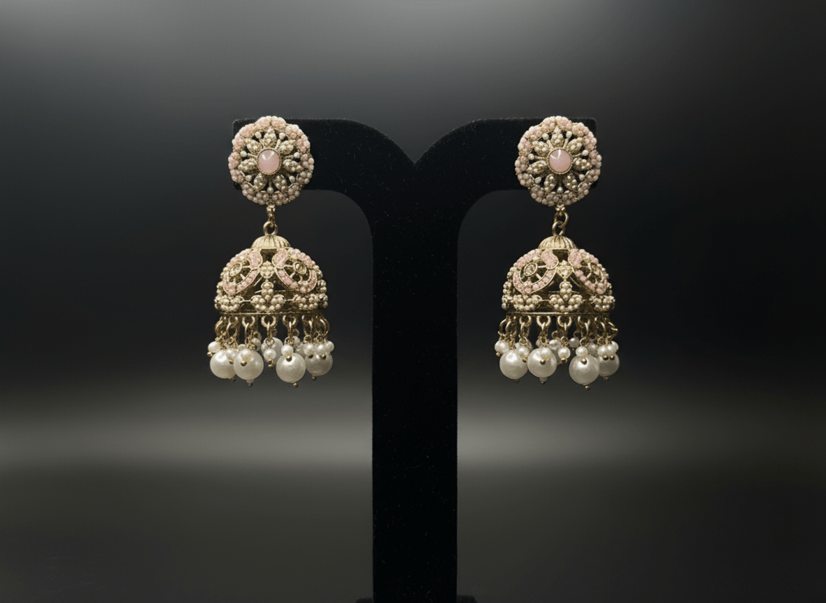 Aureya Kundan Jhumka – Timeless Royal Splendor